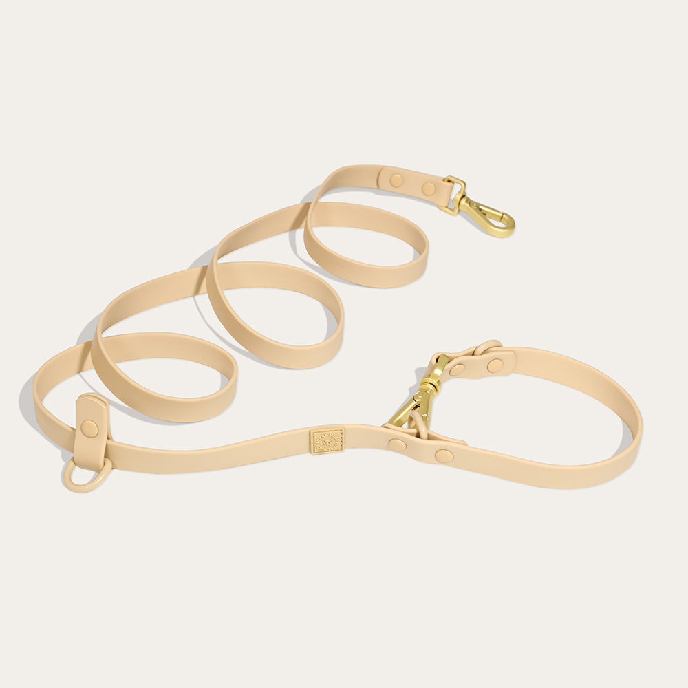 Furry Muse Wander! Multiway Waterproof Leash Latte
